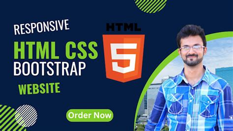 Design A Responsive Html Css Website With Bootstrap By Mzaabid Fiverr