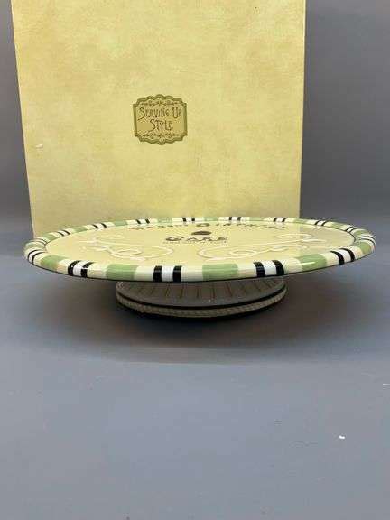 Grasslands Road Birthday Cake Plate Plays Happy Birthday Coastal