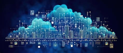 Premium Ai Image Cloud And Edge Computing Technology Concepts With Cybersecurity Protection