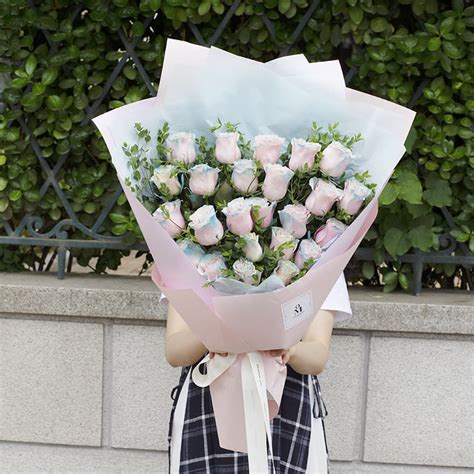 대형꽃다발 오로라 틴티드 장미 원모먼트