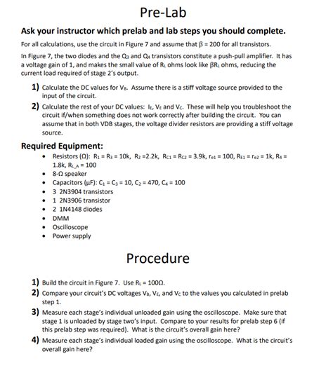 For This Experiment We Will Be Building The Circuit Chegg