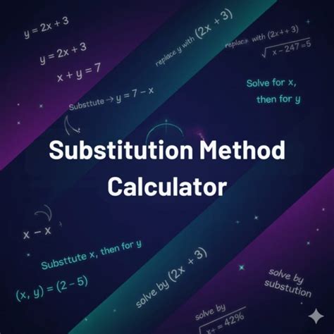Substitution Method Calculator Solve Linear Equations Step By Step