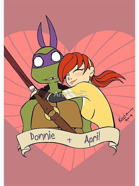 Tmnt Apritello Donatello And April Oneil Spiral Notebook By