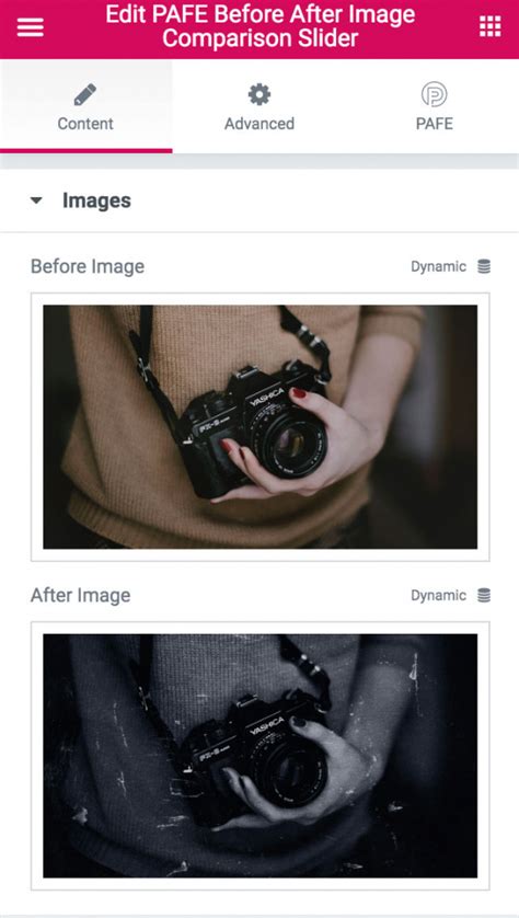 Before After Image Comparison Slider Pafe