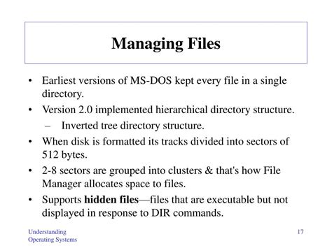 PPT Ch 12 MS DOS Operating System PowerPoint Presentation Free Download ID 341110