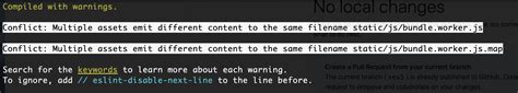 multiple assets emit different content to the same filename static js