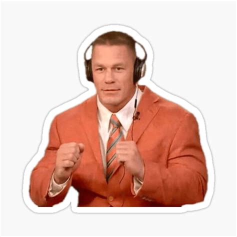 John Cena Vibing Sticker For Sale By Samadox Redbubble
