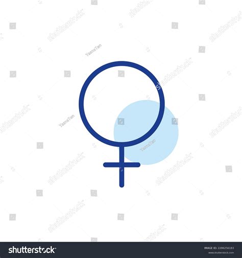 Female Gender Sex Symbol Circle Cross Stock Vector Royalty Free 2286256183 Shutterstock