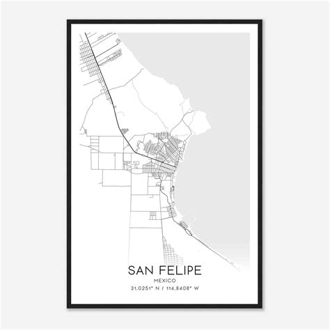 San Felipe Custom Maps And Posters