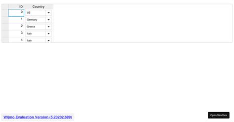 Wijmo 그리드 셀 내에 Multiselect 구현celltemplate Codesandbox