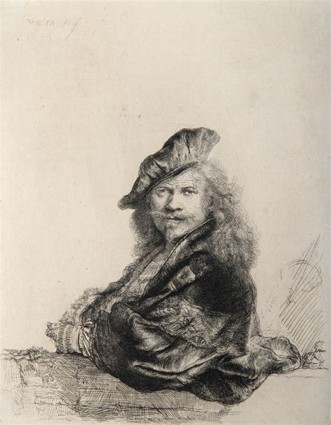 Rembrandt Appuye B21 Heliogravure By Rembrandt Van Rijn For Sale At