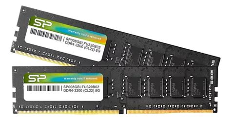 Ddr4 De 16 Gb 2x8 Gb 3200 Mhz Pc4 25600 Cl22 Udimm Envío Gratis