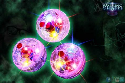 3x Trigger Object Movement Flashing Led Balls Paranormal Tool Ghost Hunting