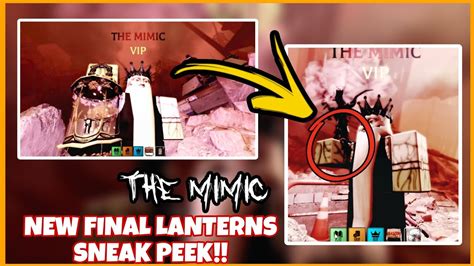 Final Lanterns Sneak Peek For Book 2 Chapter 4 🔥 The Mimic Roblox