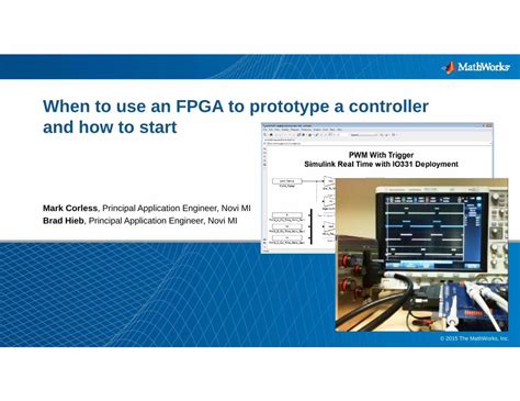 Pdf When To Use An Fpga To Prototype A Controller And How To Start€¦ · Why Would I Use An Fpga