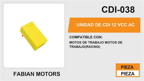 Unidad De Cdi 12vcc Fabian Motos Mayoreo