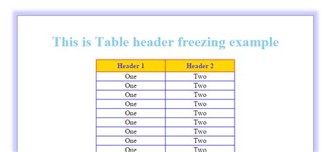 Freeze Table Header Html And Css Sitepoint Forums Web Development And Design Community