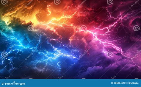 Lightning Storms Fury A Holographic Representation Of A Lightnin