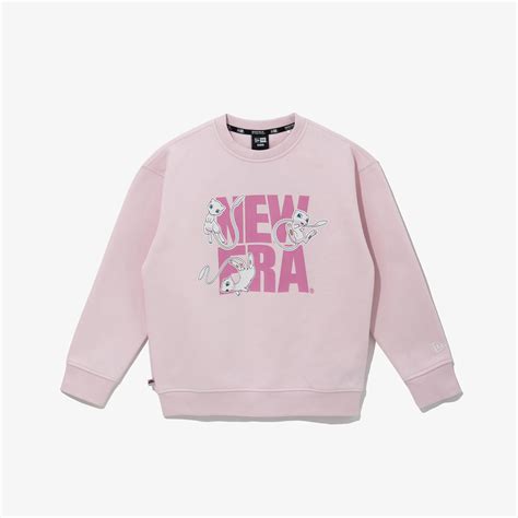 [뉴에라 키즈] 13497793 포켓몬 Ι 뉴에라 빅 로고 맨투맨 오트밀 핑크 네이비 그레이 아동맨투맨 현대hmall