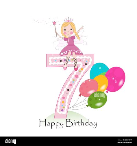 Happy 7th Birthday Girl Happy 7th Birthday Girl Wishing Day Of