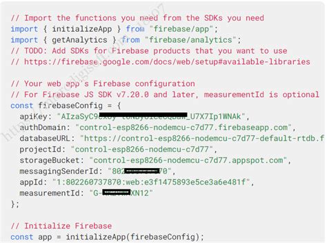 ESP8266 NodeMCU With Google Firebase Creating A Web App