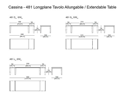 Cassina 481 Longplane Extendable Table Mohd Shop