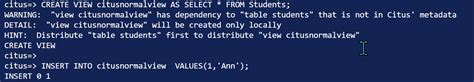 Inserting Or Updating Data On Views Created On Distributed Tables On