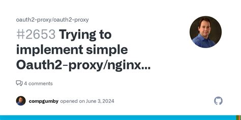 Trying To Implement Simple Oauth2 Proxynginx Configuration · Issue