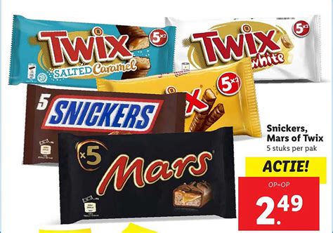 Snickers Mars Of Twix Aanbieding Bij Lidl