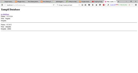 Ilmu Datang Darimana Aja Php Database Input Output