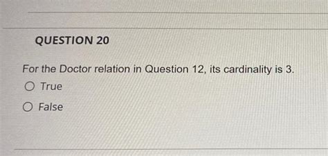 Solved Question 12 For Doctor Id In The Patient Relation