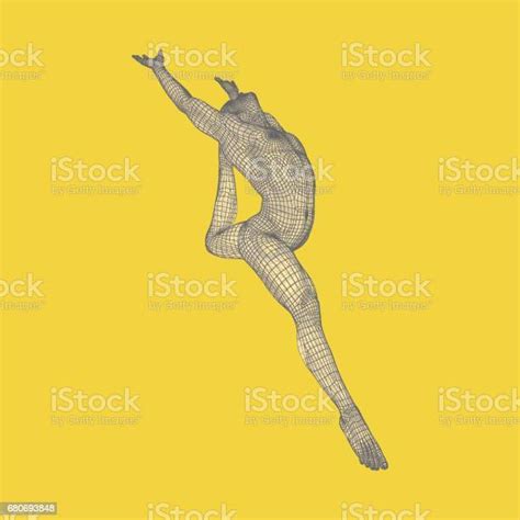 체조 선수 이다입니다 남자 벡터 일러스트 레이 션의 3d 모델입니다 Championship에 대한 스톡 벡터 아트 및 기타 이미지 Championship