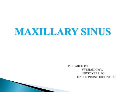 Maxillary Sinus Pptx