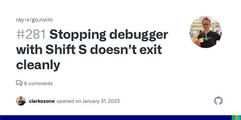 Stopping Debugger With Shift S Doesnt Exit Cleanly · Issue 281 · Ray