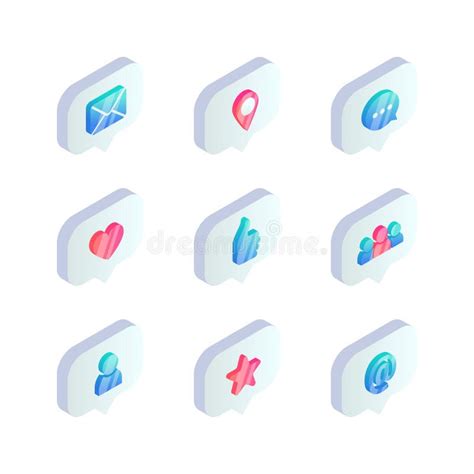 3d Message App Ui Stock Illustrations 912 3d Message App Ui Stock Illustrations Vectors