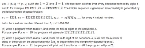 C How Should I Generate The N Th Digit Of This Sequence In
