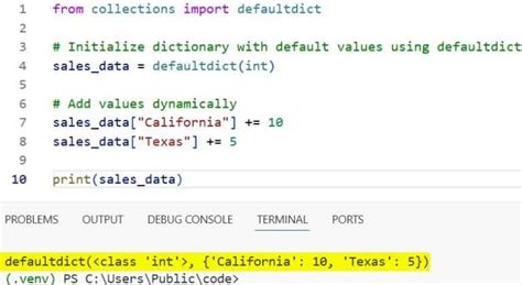 Initialize A Python Dictionary With Default Values