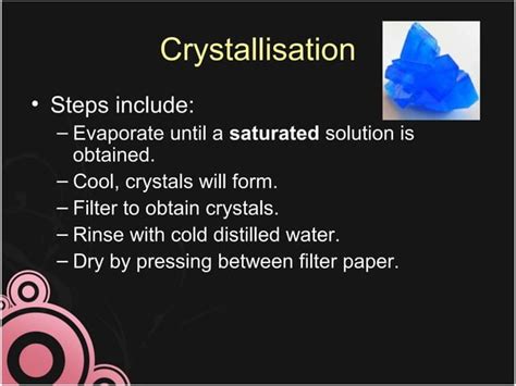Separation Of Mixtures PPT Chemistry Science