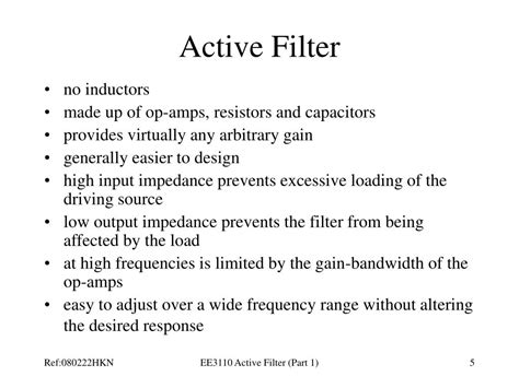 PPT Lecture Active Filter Part I PowerPoint Presentation Free Download ID
