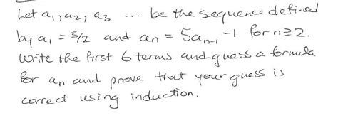 Solved Let A1 A2 A3… Be The Sequence Defined By A1 3 2 And