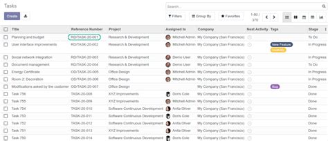 Odoo Task Auto Numbering And Search