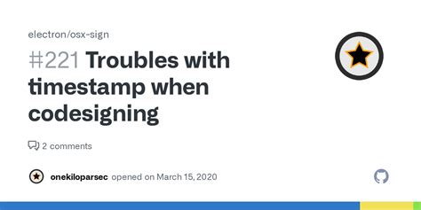 troubles with timestamp when codesigning · issue 221 · electron osx sign · github