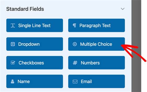 how to customize the multiple choice field in wpforms