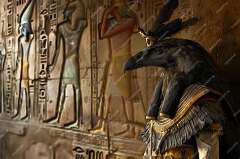 Premium Photo Egyptian God Of Wisdom Thoth Majestic Deity In Fantasystyle Photography Before