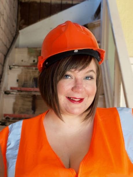 Amateur Fatty Roxy Gets Naked On A Staircase In A Hardhat And Boots CoedCherry