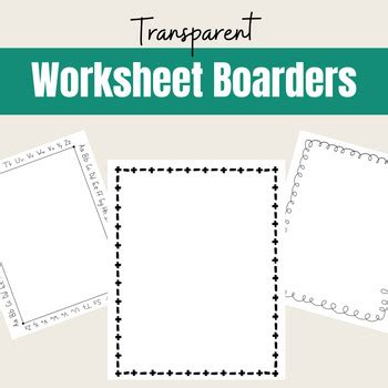 Transparent Page Borders By Genuinely Teaching TPT