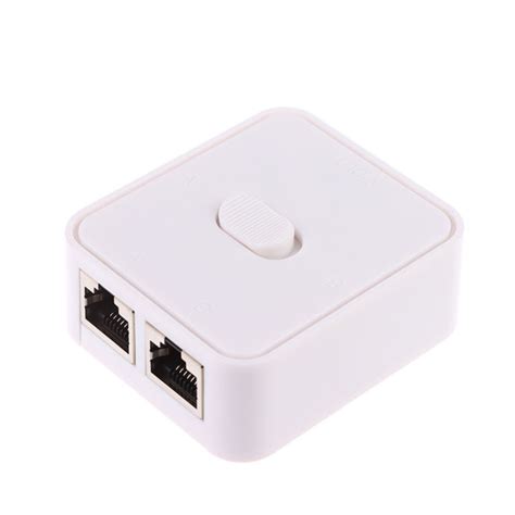 Witkitty 2 Port Gigabit Network Switch Rj45 Cat 5 6 Lan Hub Network Switch Box Selector Power