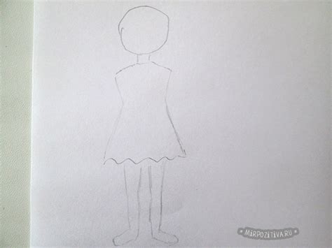 Как нарисовать красивую девочку в полный рост