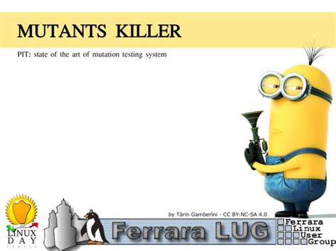 mutants killer pit state of the art of mutation testing system ppt