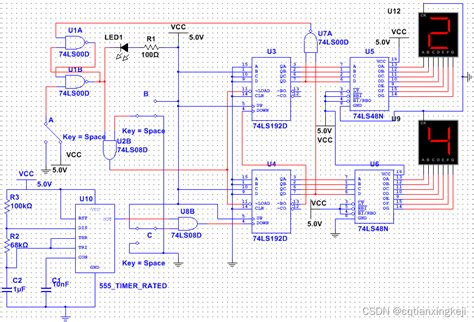 【毕业设计】51 基于multisim的篮球比赛24秒倒计时计时器的设计（仿真工程相关芯片资料答辩论文）24s倒计时电路设计 Csdn博客